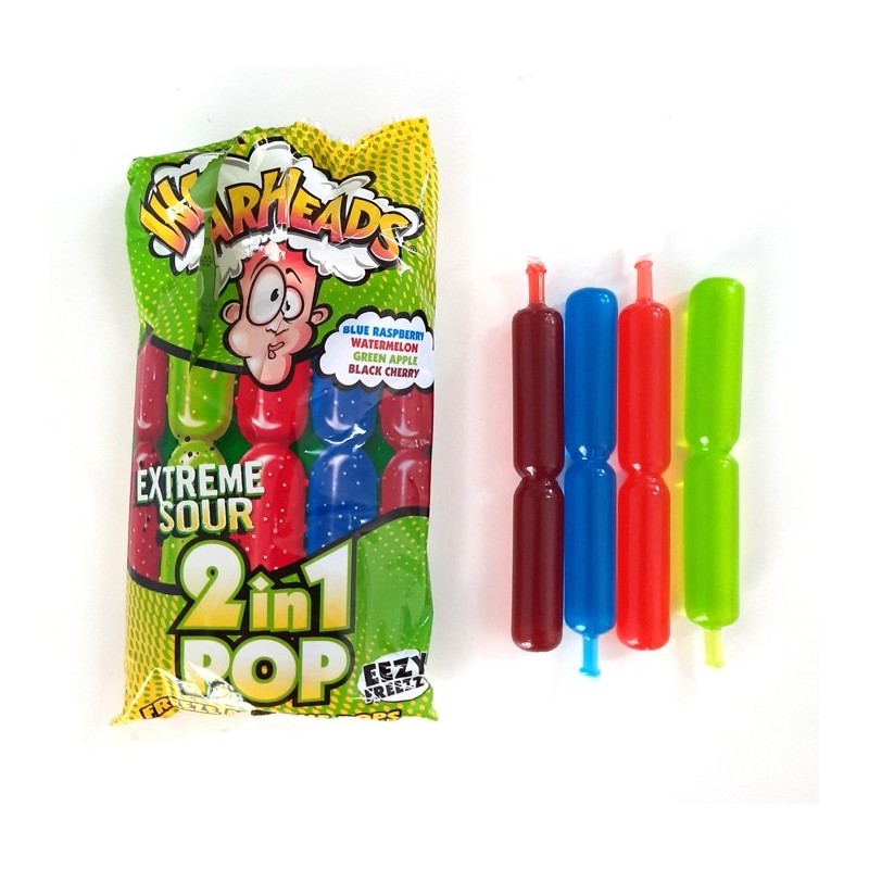 Comprare Warheads Ghiaccioli Pop 2 in 1 Extreme Sour - Cibo USA